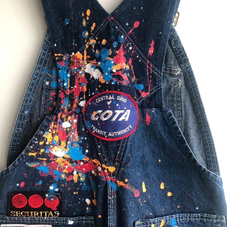 Hand Paint Splatter on Overall One Piece - Etsy