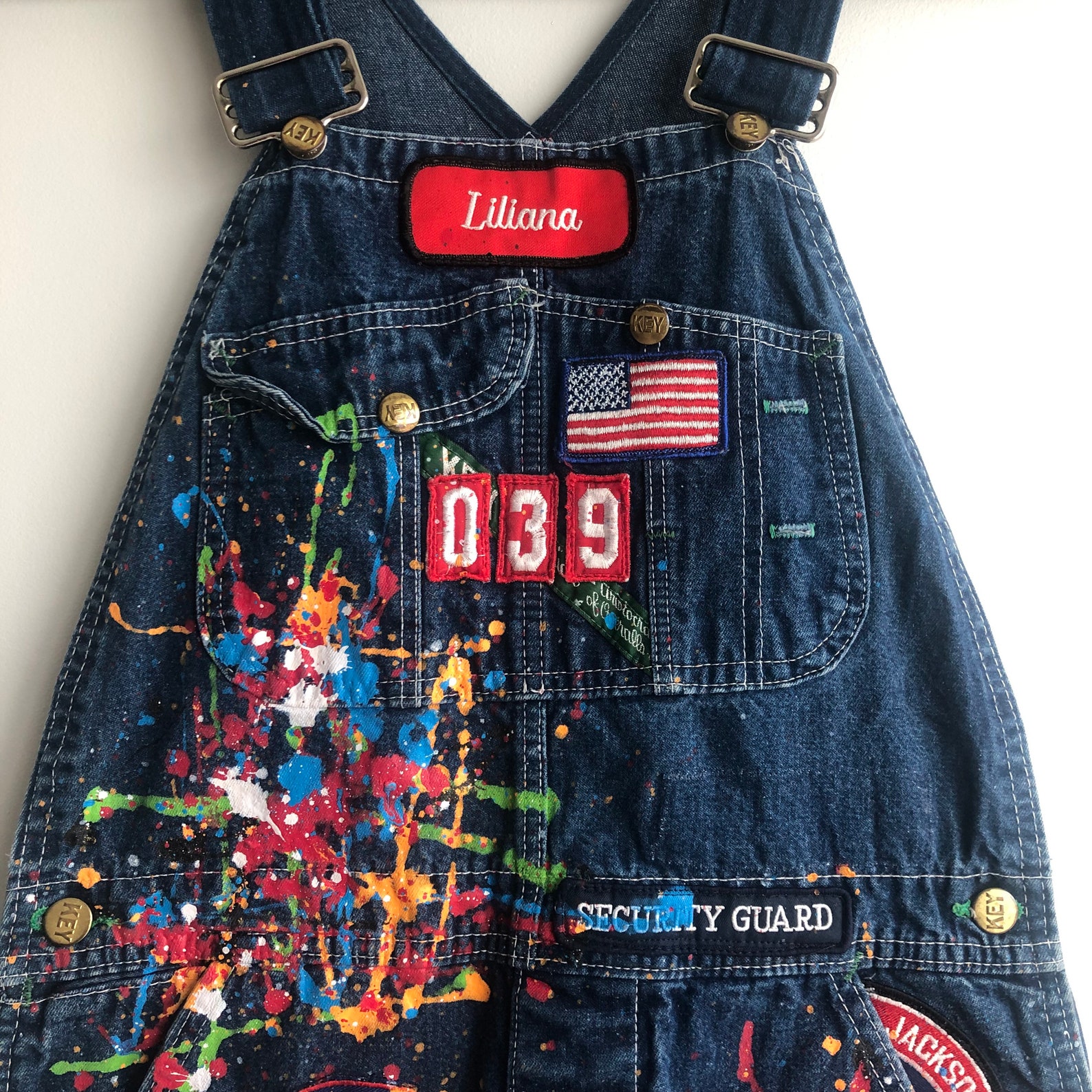 Hand Paint Splatter on Overall One Piece - Etsy
