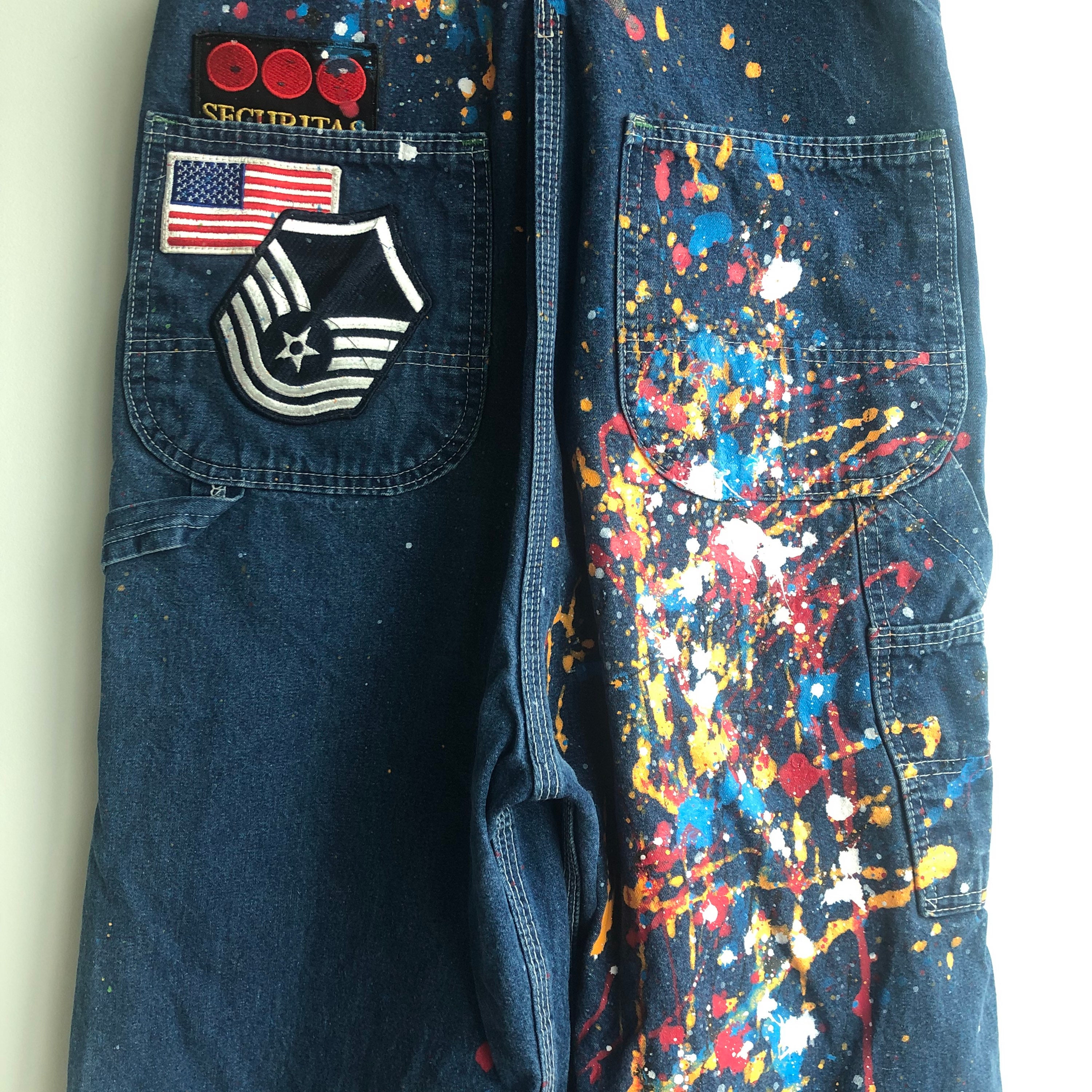 Hand Paint Splatter on Overall One Piece - Etsy