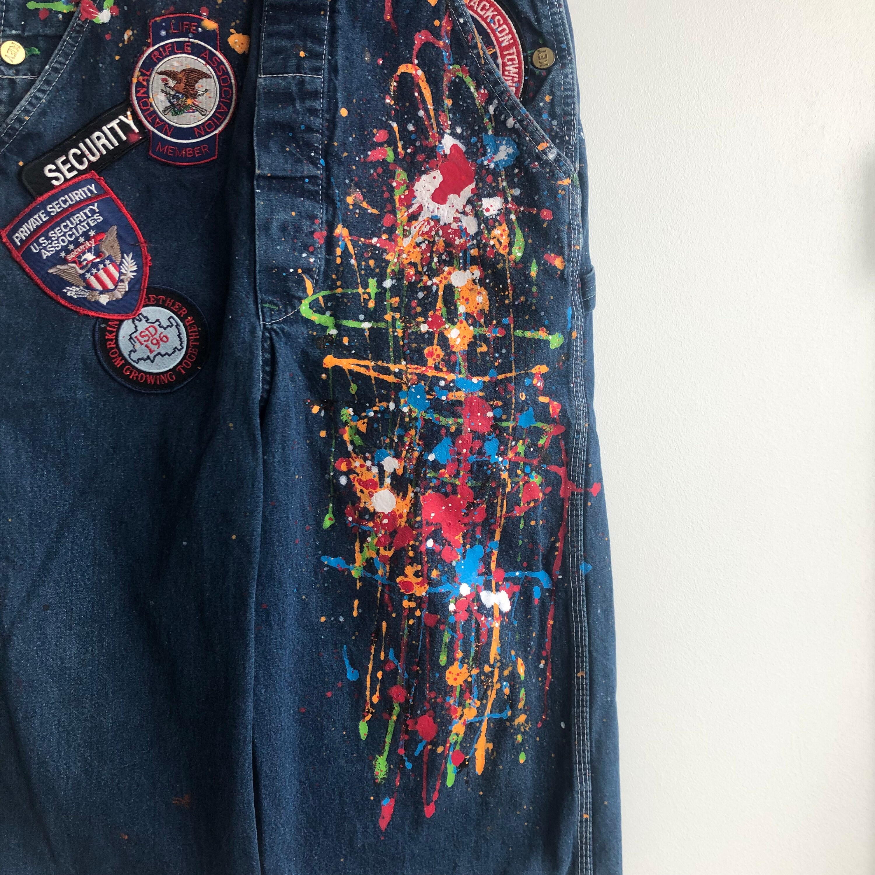 Hand Paint Splatter on Overall One Piece - Etsy