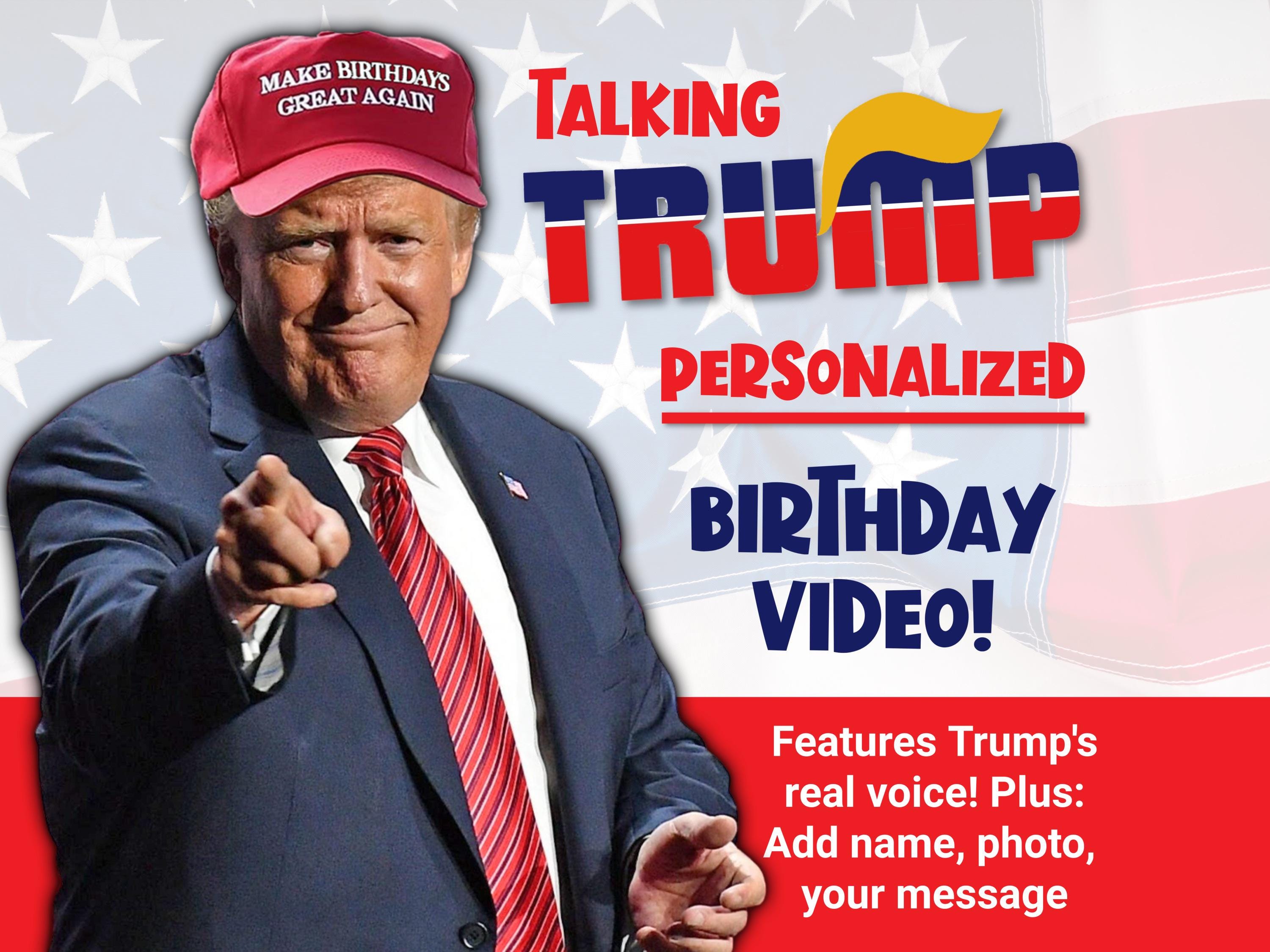 Trump Birthday Card Video - Personalized Animated Real Talking Donald ...