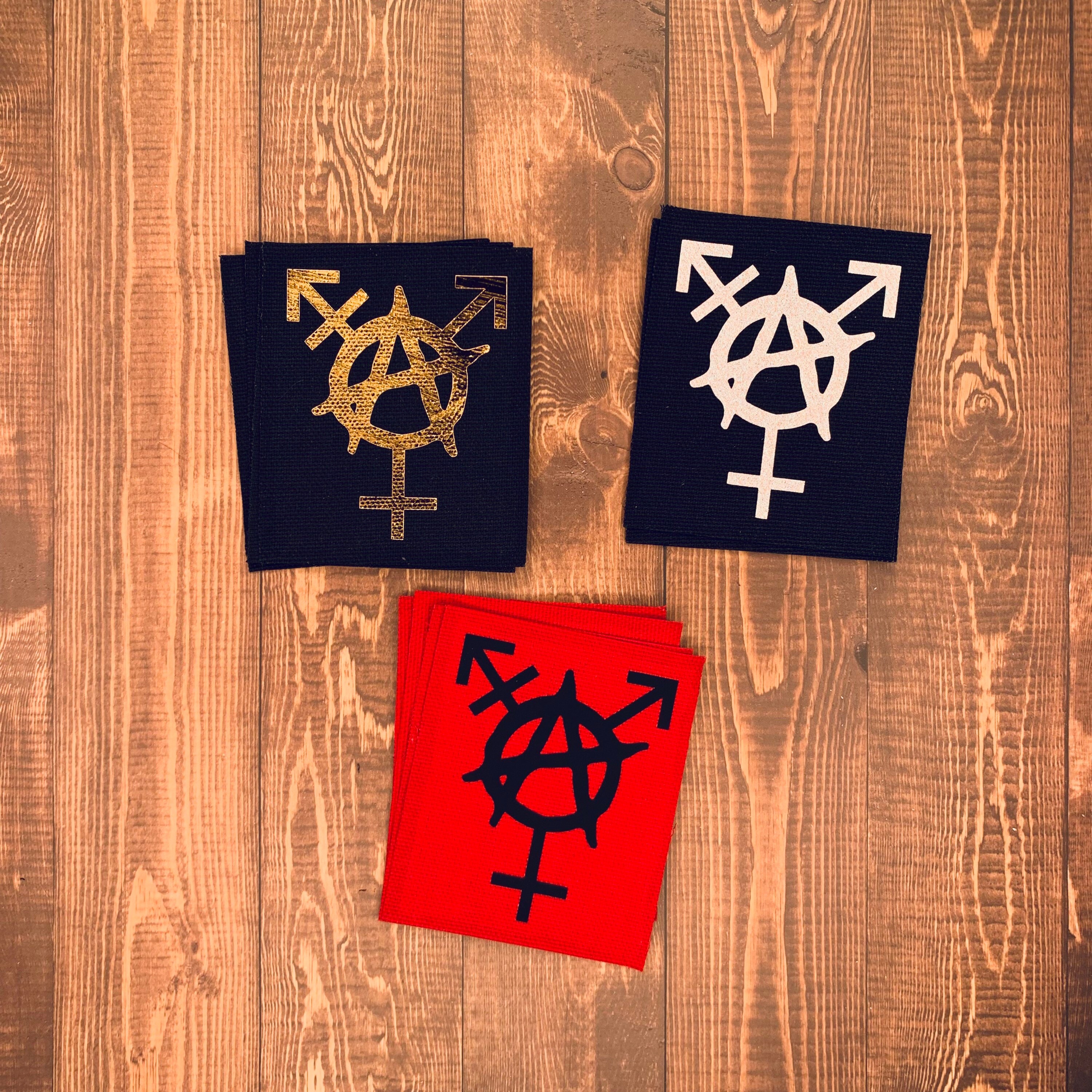Trans Anarchy Punk Patch - Etsy