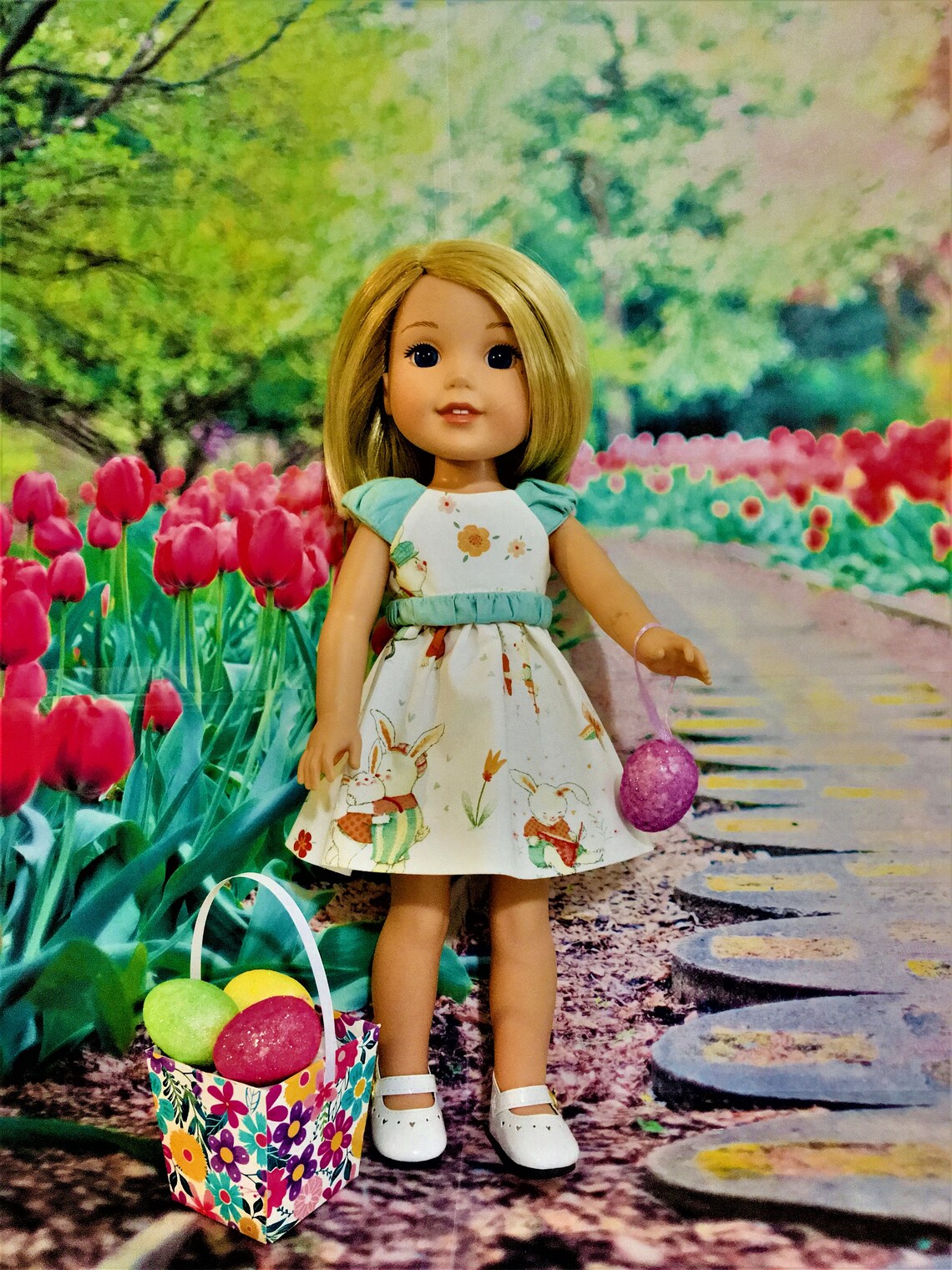 Easter Dress PATTERN for Wellie Wisher Dolls - Etsy