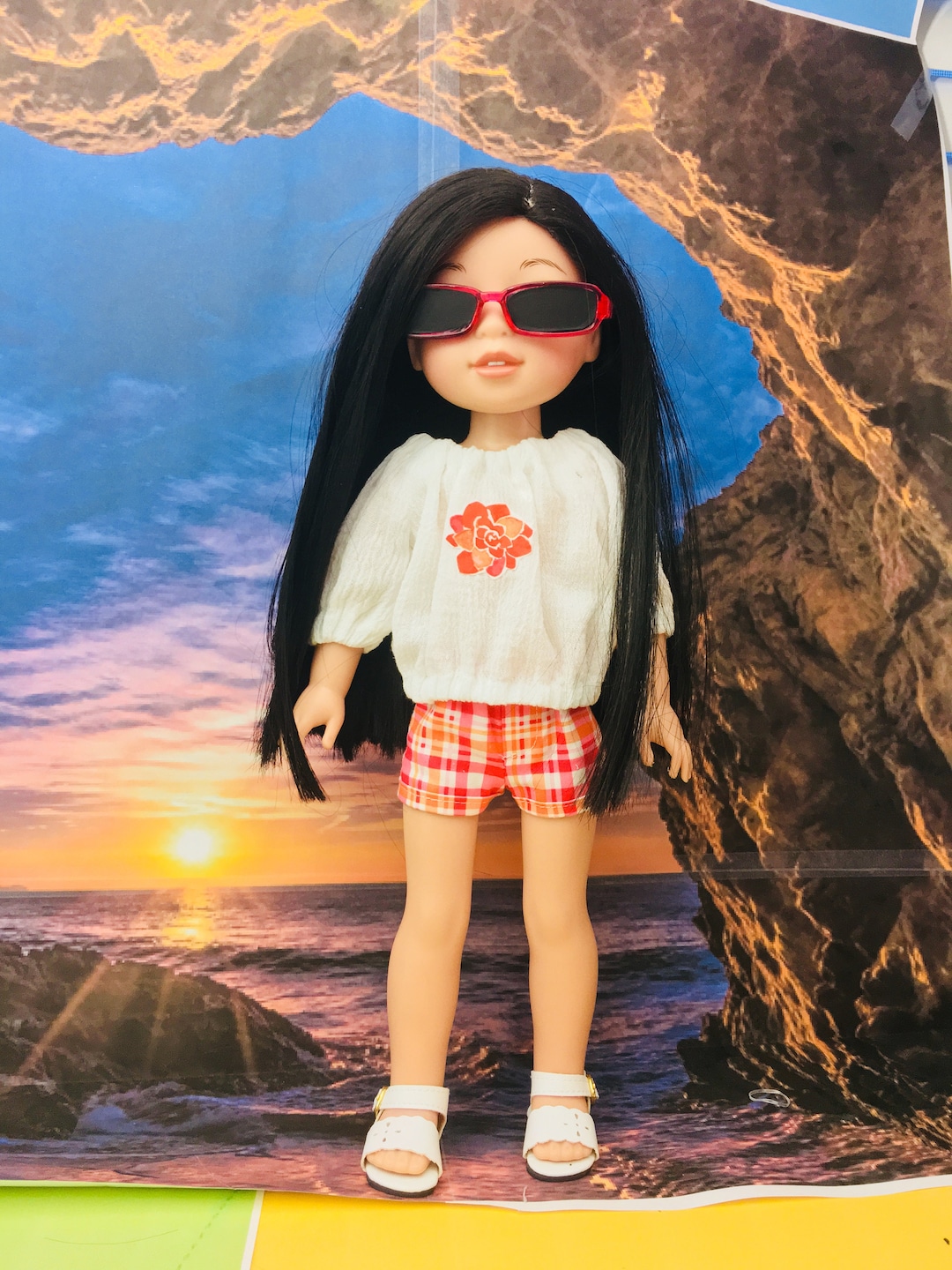Baja Summer Outfit PATTERN for Wellie Wisher Dolls. - Etsy