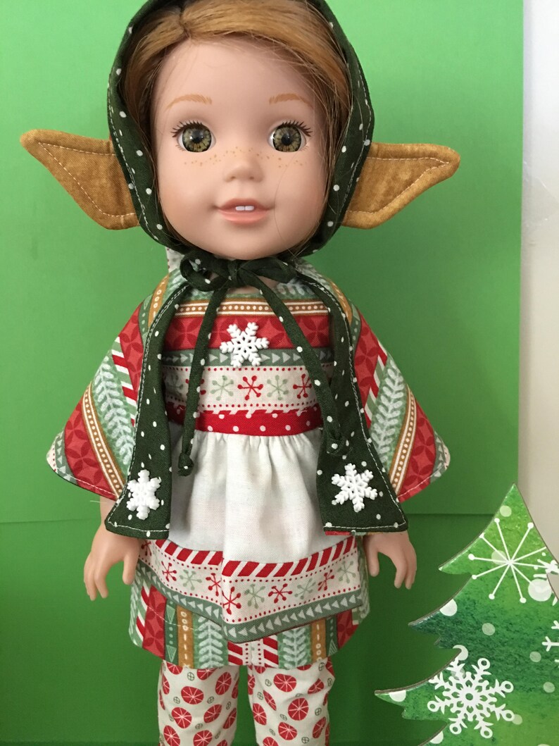 Elf Costume Pattern For Wellie Wisher Dolls Etsy