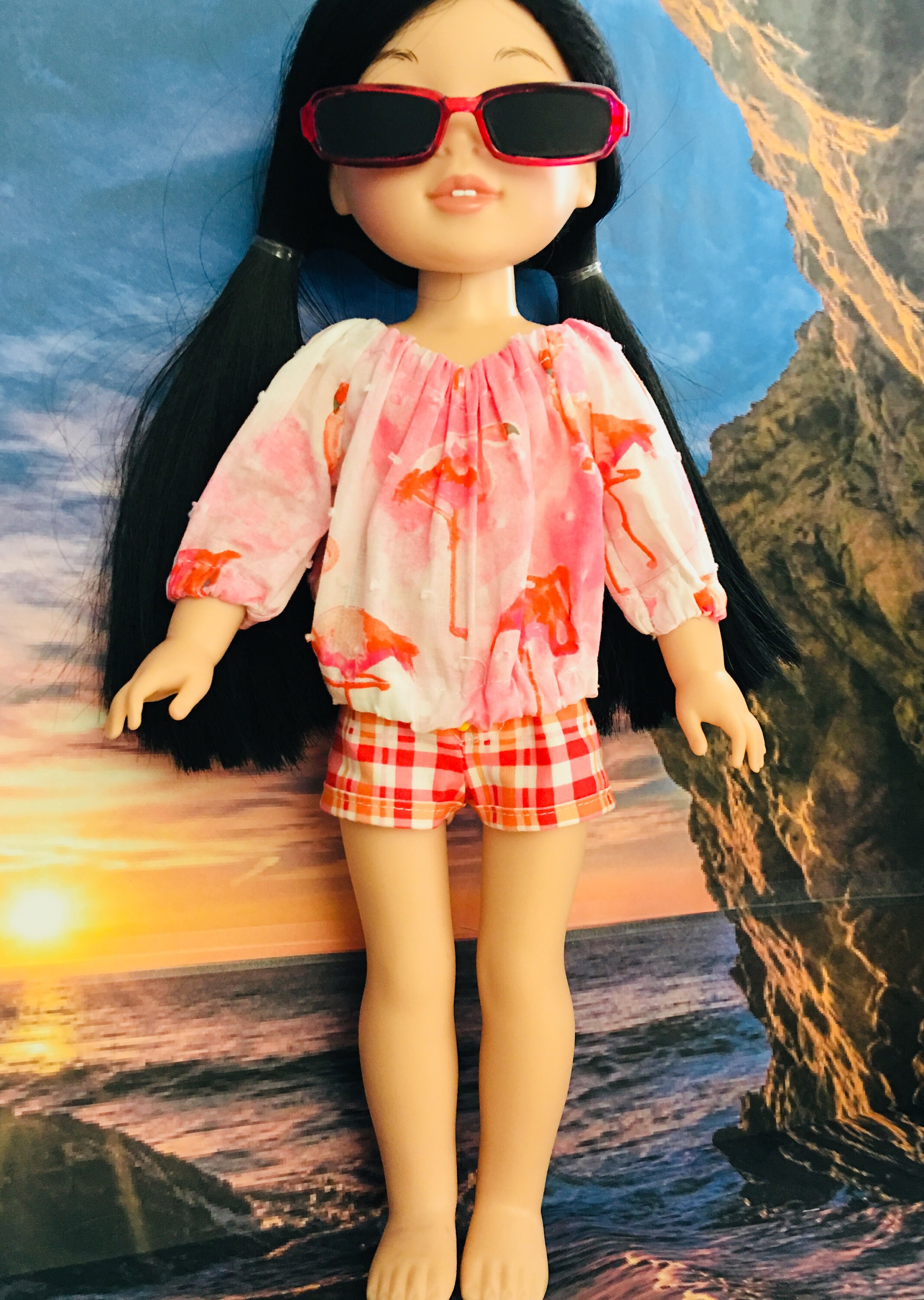 Baja Summer Outfit PATTERN for Wellie Wisher Dolls. - Etsy