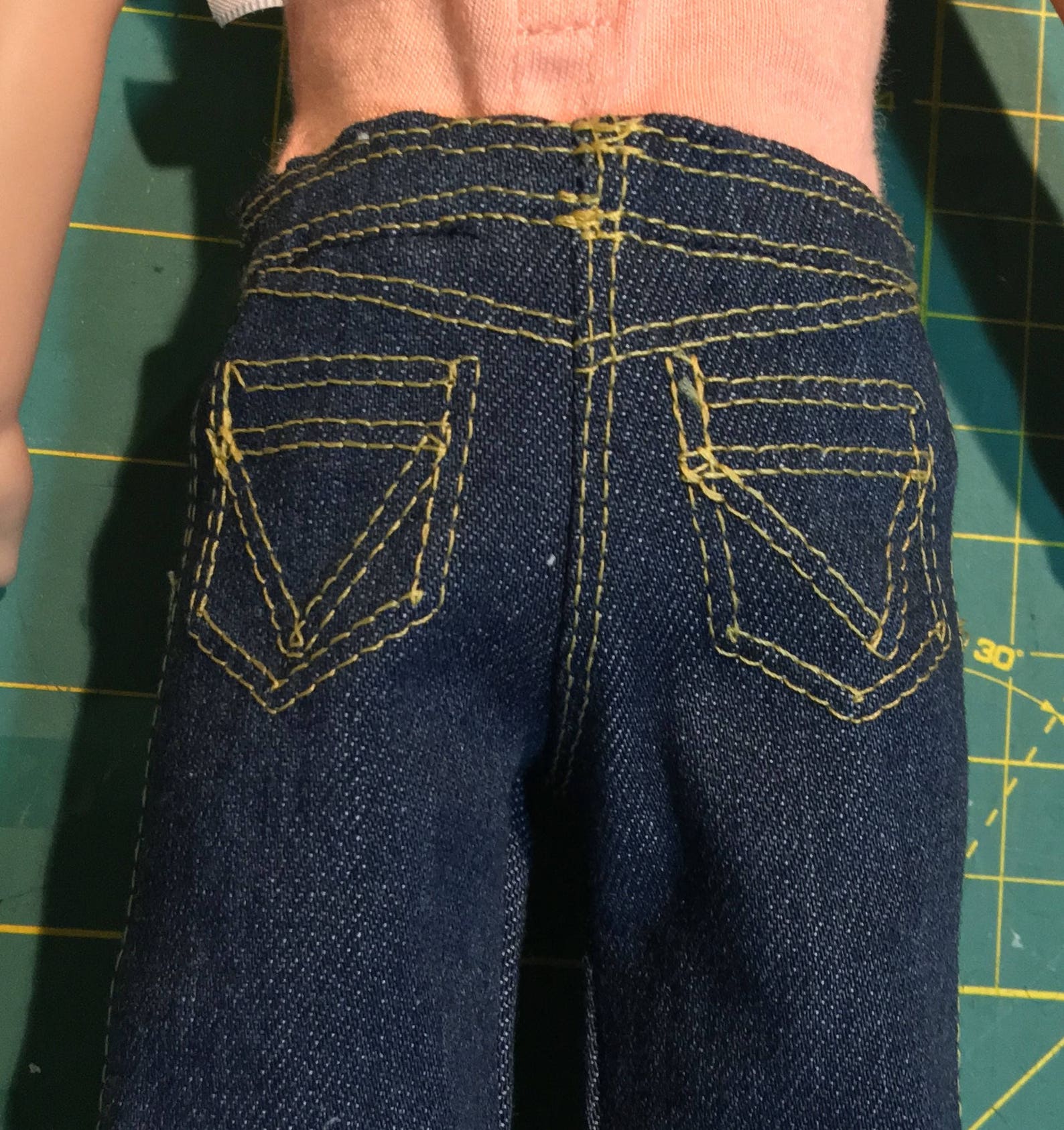 Copy Cat Jeans PATTERN With Faux Pockets for Wellie Wishers - Etsy UK