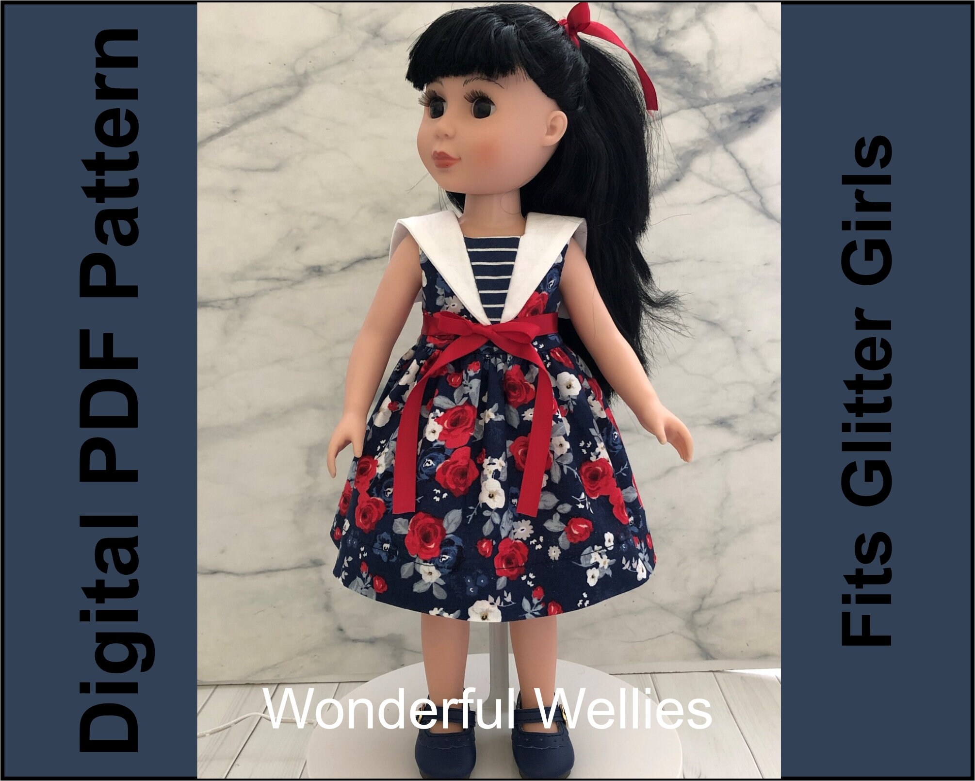 Sailor Collar Dress PATTERN - Etsy