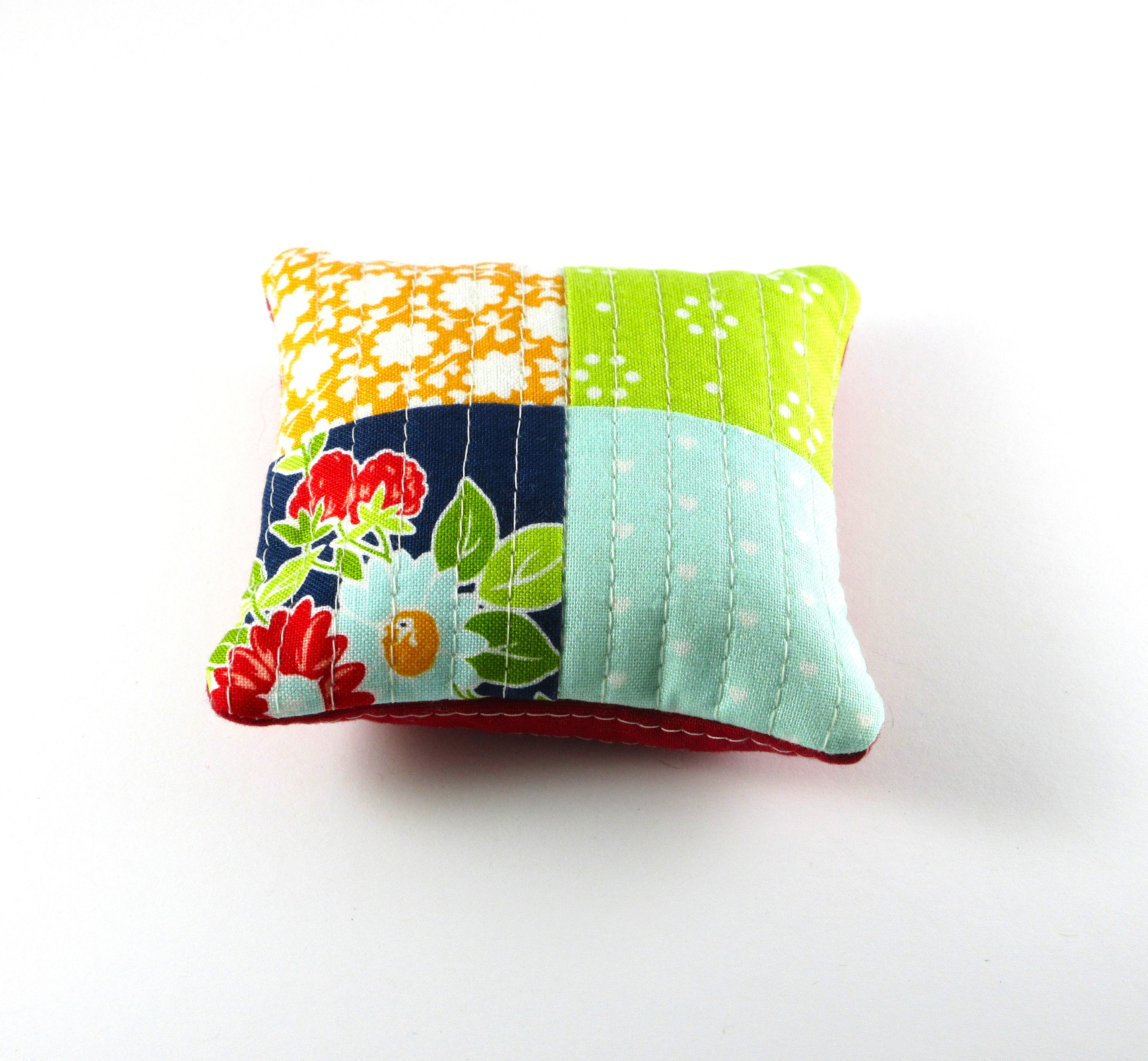 Handmade, Four Patch Pin Cushion With Crushed Walnut Shells - Etsy