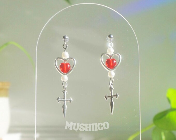 Judgement Cross Earrings - Etsy