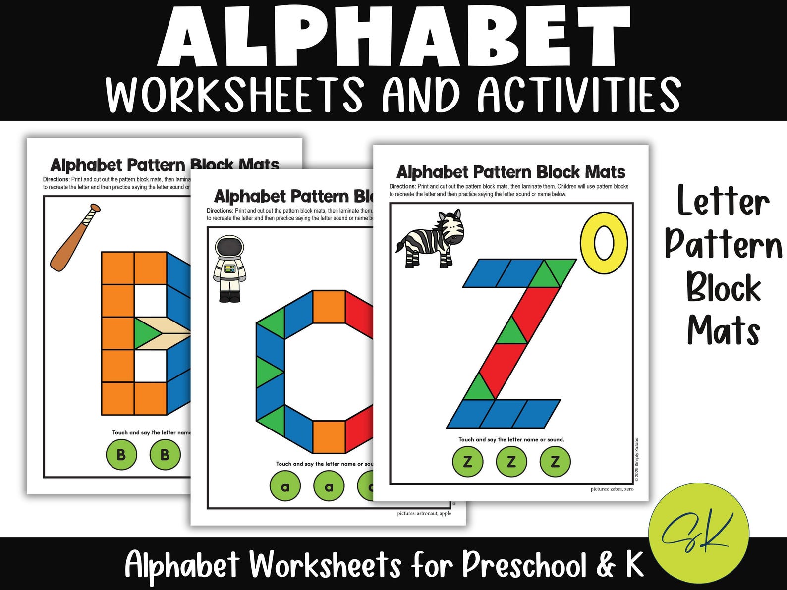 Alphabet Worksheets and Activities for Preschool, Kindergarten and up ...