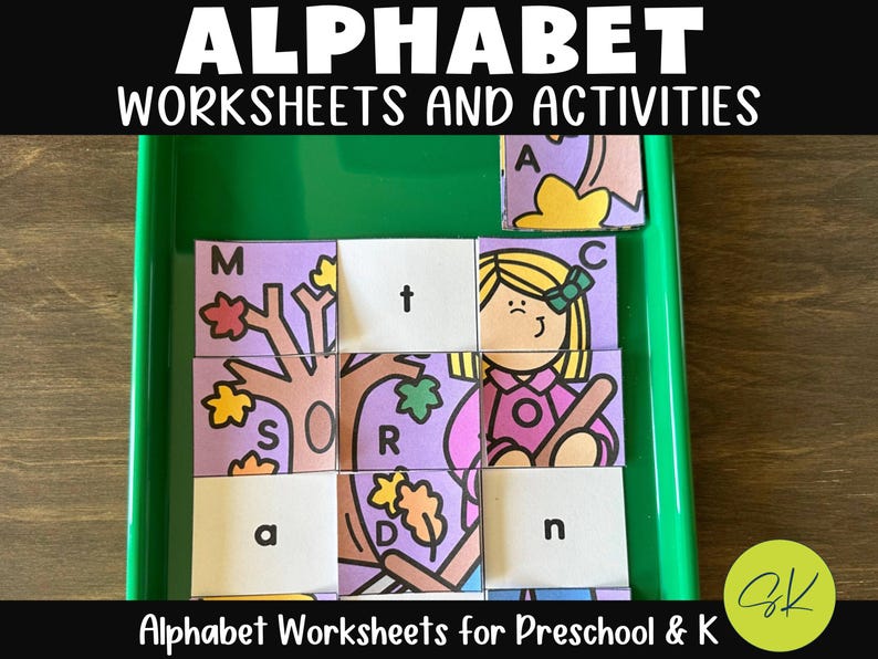 Alphabet Worksheets and Activities for Preschool, Kindergarten and up ...