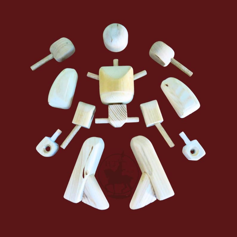 Unfinished Wooden Robot Toy Kit – DIY Action Figure Craft Project ...