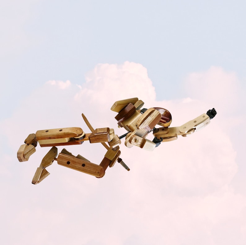 Action Figure | Robot Samurai | Removable Jet Pack | Handcrafted Toy - Etsy