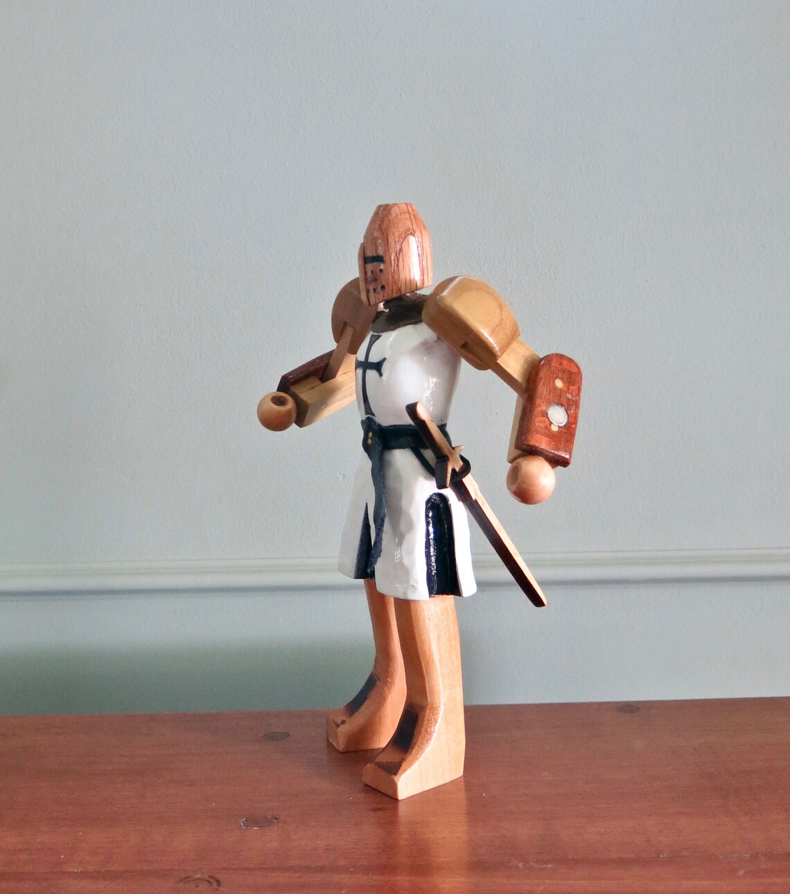 Wooden Medieval Knight Action Figure Handmade Toy - Etsy