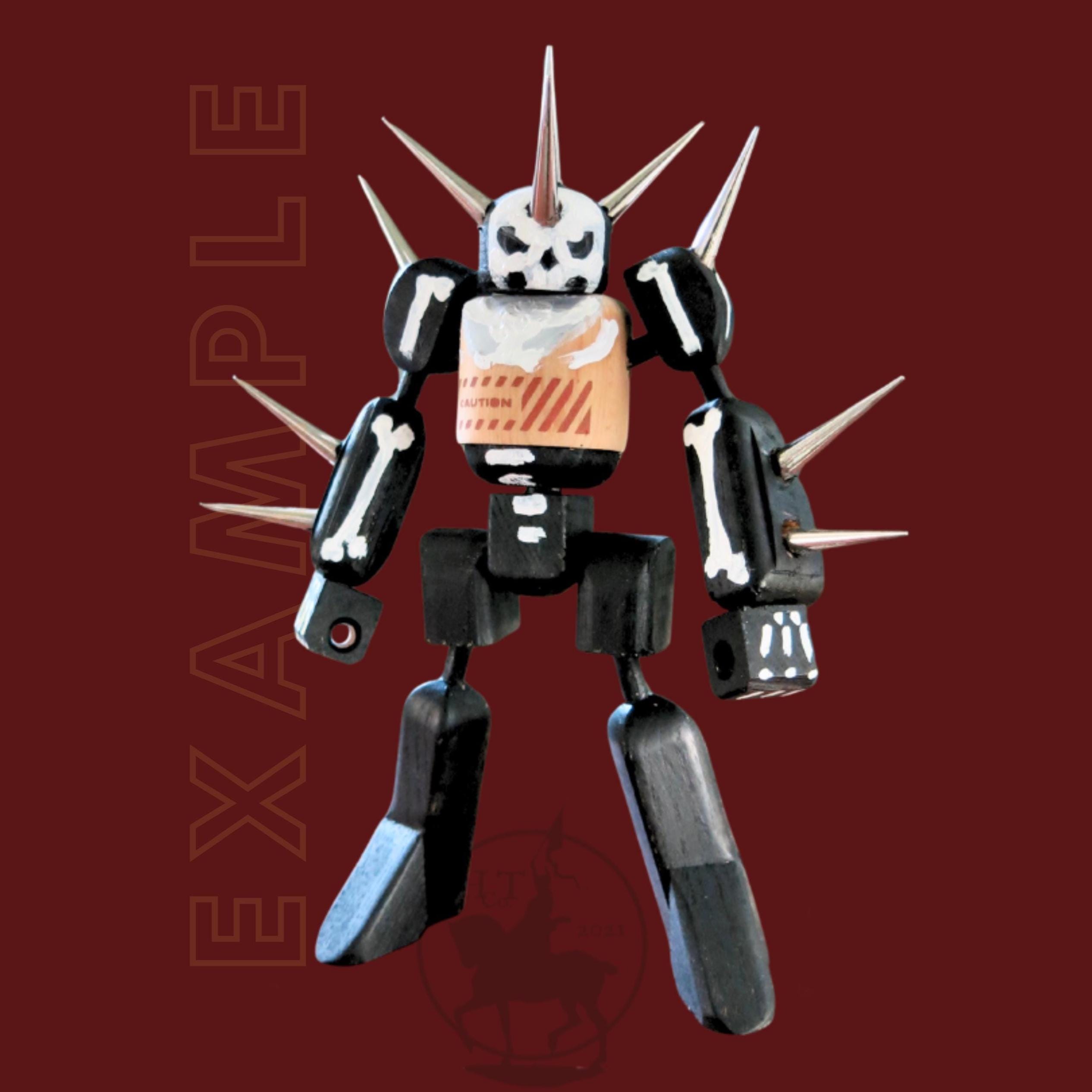 Unfinished Wooden Robot Toy Kit – DIY Action Figure Craft Project ...