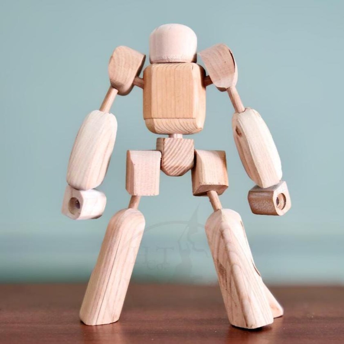 Unfinished Wooden Robot Toy Kit – DIY Action Figure Craft Project ...