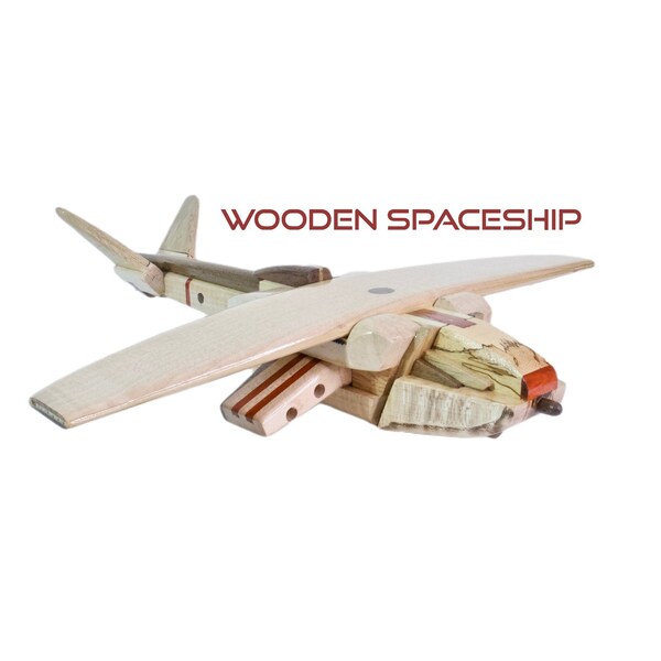 Wooden Toy Spaceship - Etsy