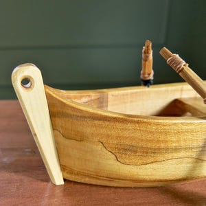 Wooden Toy Boat, Toy Row Boat, Handcrafted Wooden Boat - Etsy