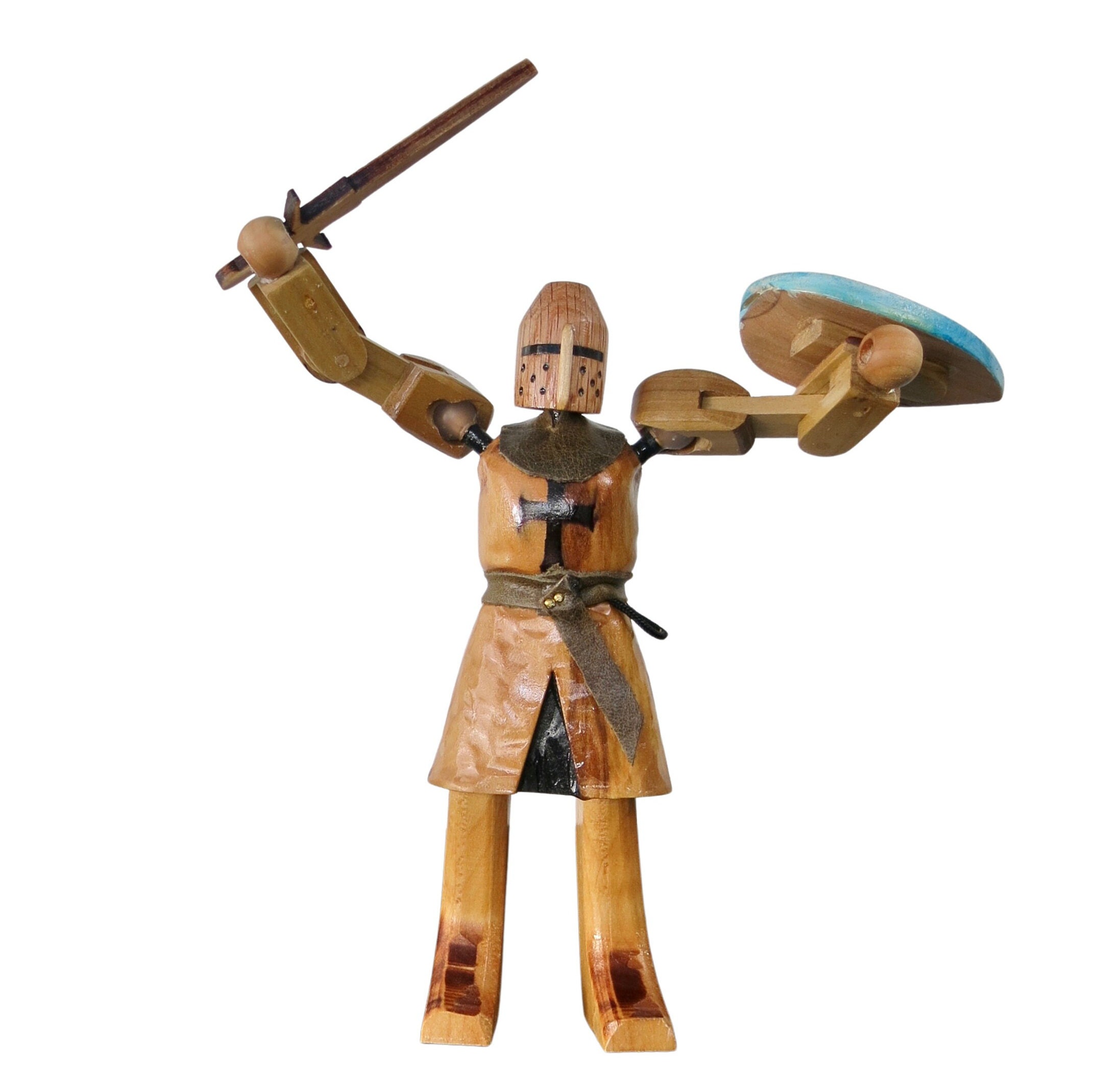Wooden Medieval Knight Action Figure, Handmade Toy, Eco-friendly Gifts ...