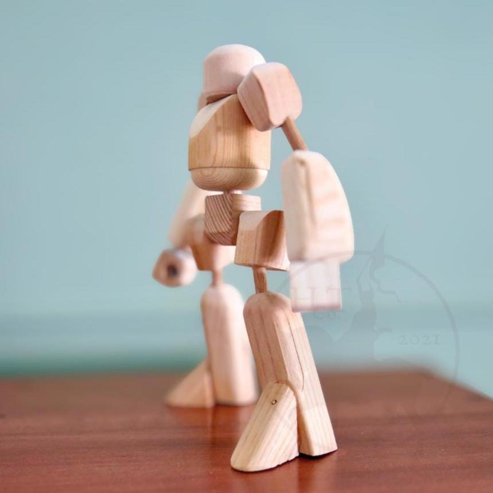 Unfinished Wooden Robot Toy Kit – DIY Action Figure Craft Project ...