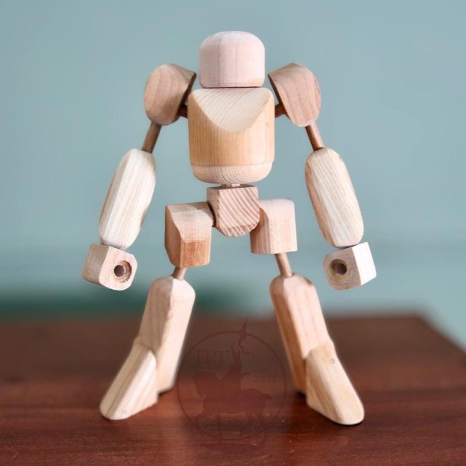 Unfinished Wooden Robot Toy Kit – DIY Action Figure Craft Project ...
