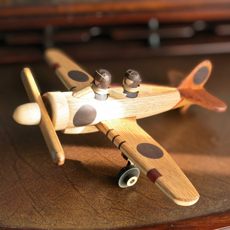 Wood Toy Airplane - Etsy
