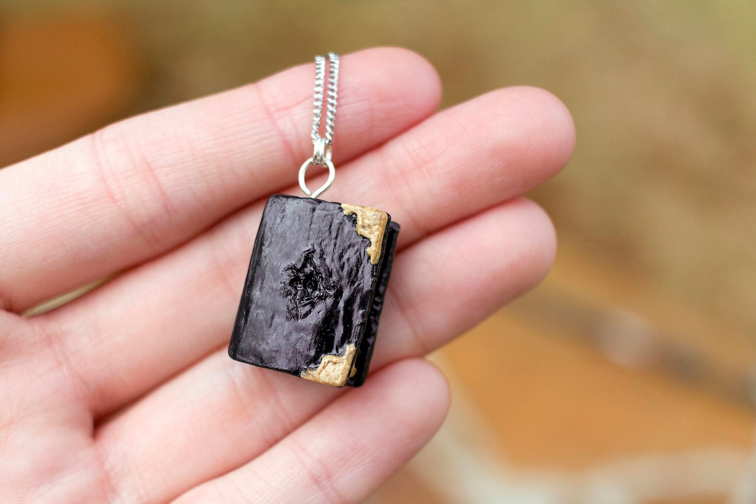 Evil Wizard Diary Necklace, Wizard Inspired, Wizarding World, Polymer ...