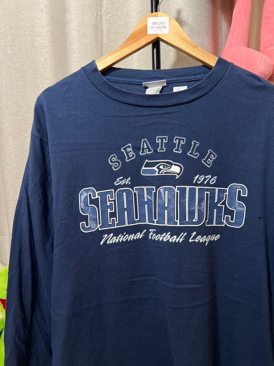 Vintage Seattle Seahawks NFL Shirt Long Sleeve Size L BN01 - Etsy
