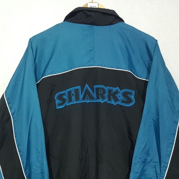 Vintage San Jose Sharks Logo Athletic Jacket Hooded Logo NHL Men’s Size ...