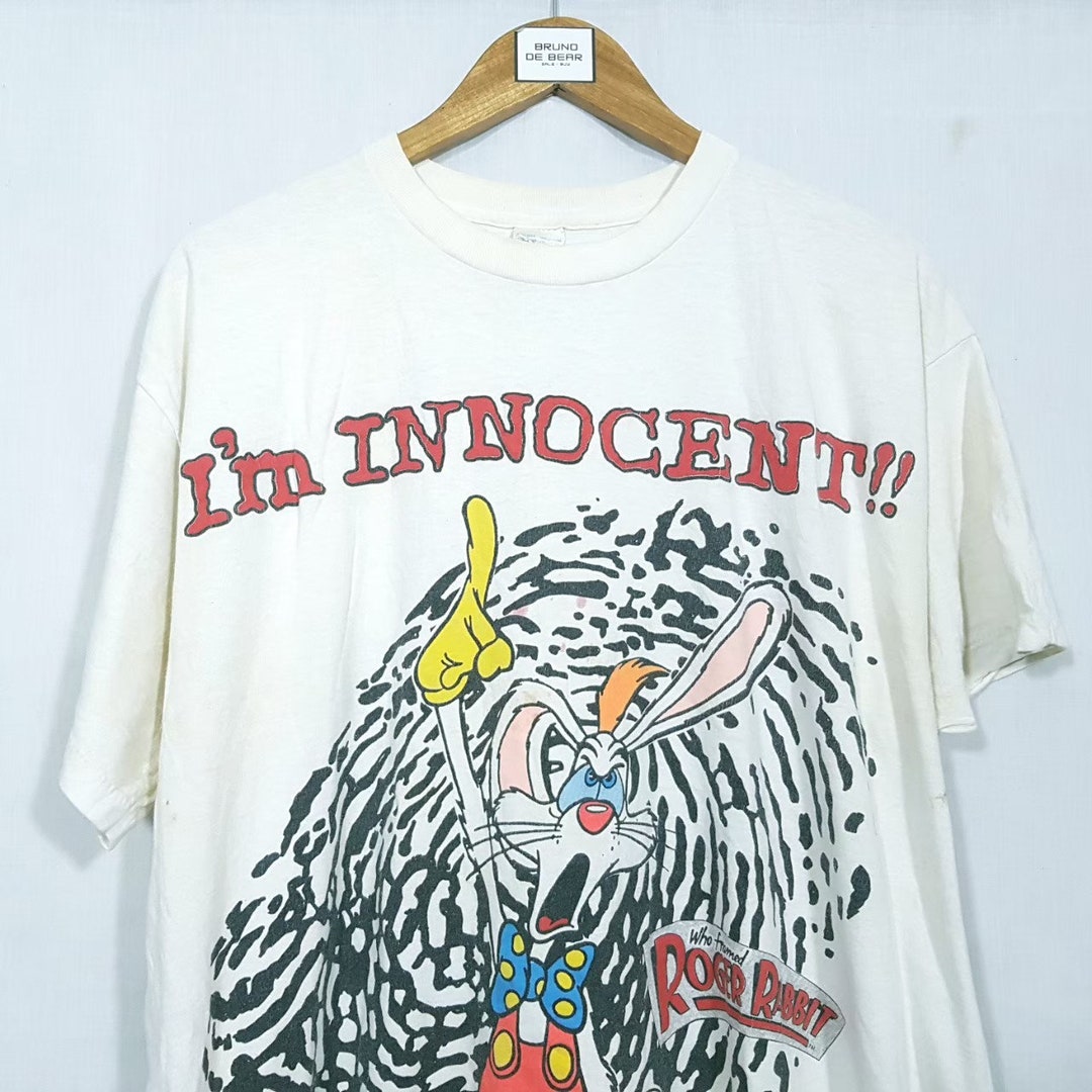 Vintage 1987's Roger Rabbit Shirt I'm Innocent - Etsy
