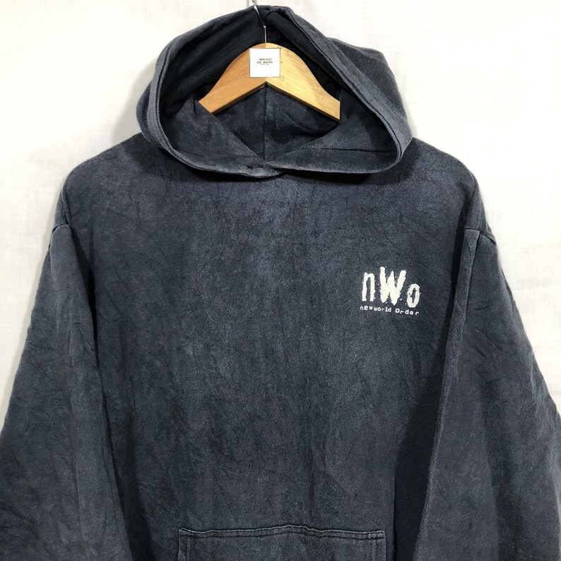 Vintage 90's NWO New World Order Hoodie Wwe Wwf Wcw Nwo - Etsy