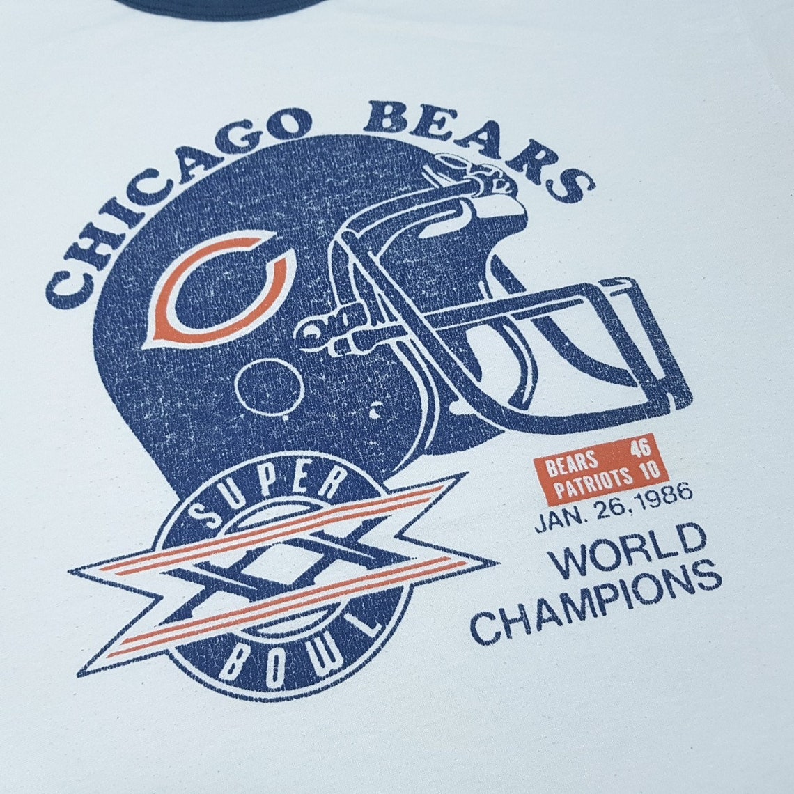 Vintage Chicago Bears shirtBig Logo NFL | Etsy
