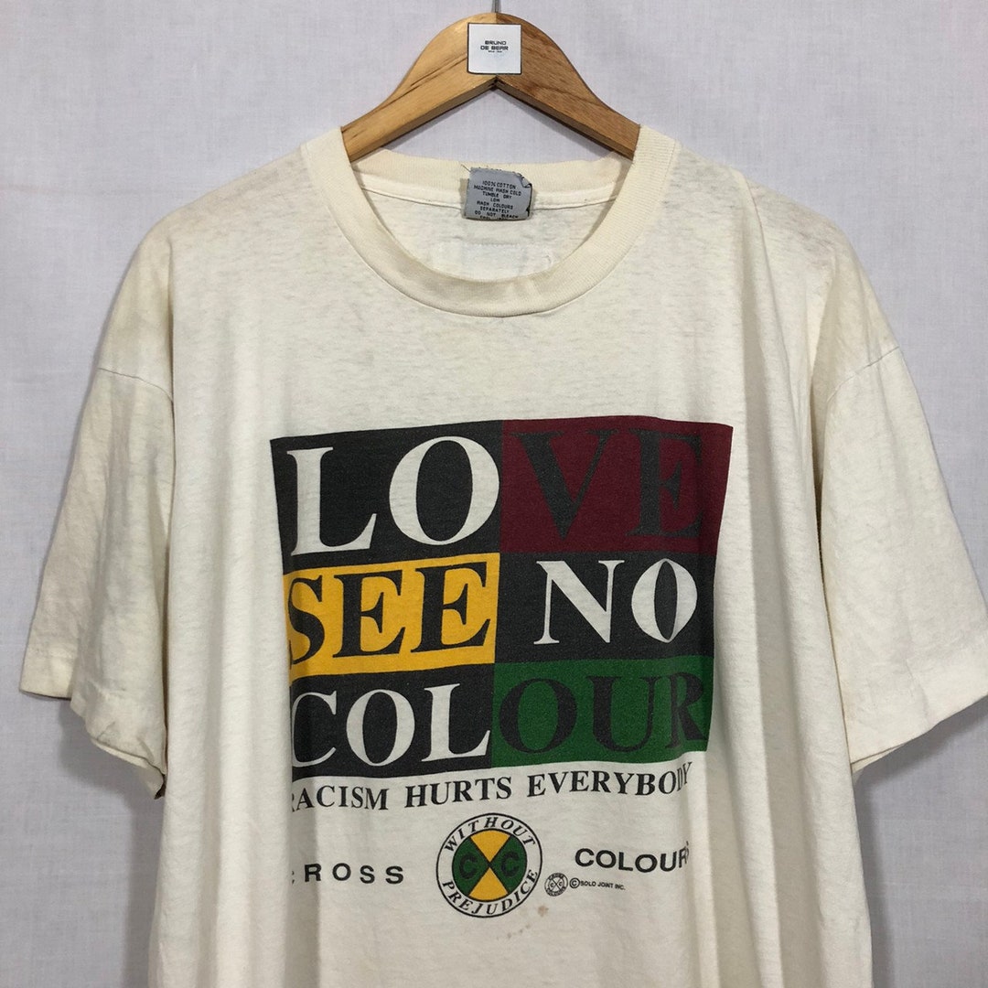 Vintage 1990's Cross Colours Shirt Love See No Colour - Etsy