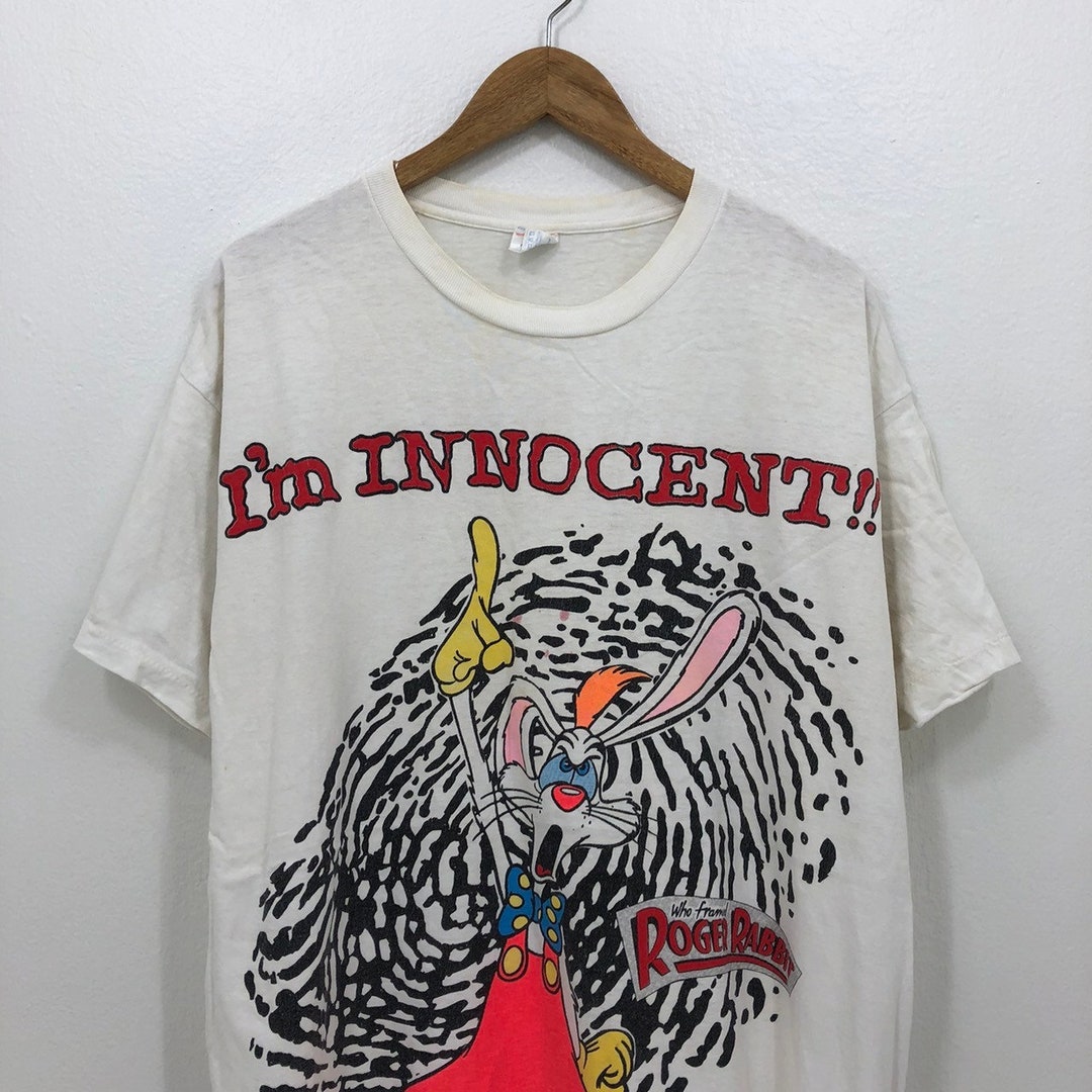 Vintage 1987's Roger Rabbit Shirt I'm Innocent BN - Etsy