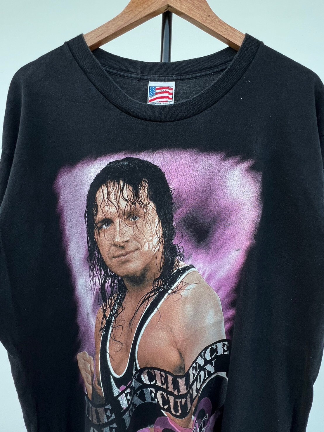 Vintage Bret Hitman Hart Shirt WWF Excellence of Execution - Etsy