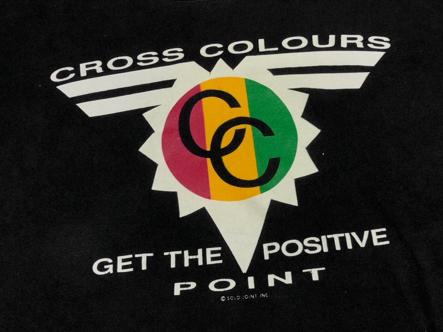 Vintage 90's CROSS COLOURS Shirt Get the Positive Point - Etsy