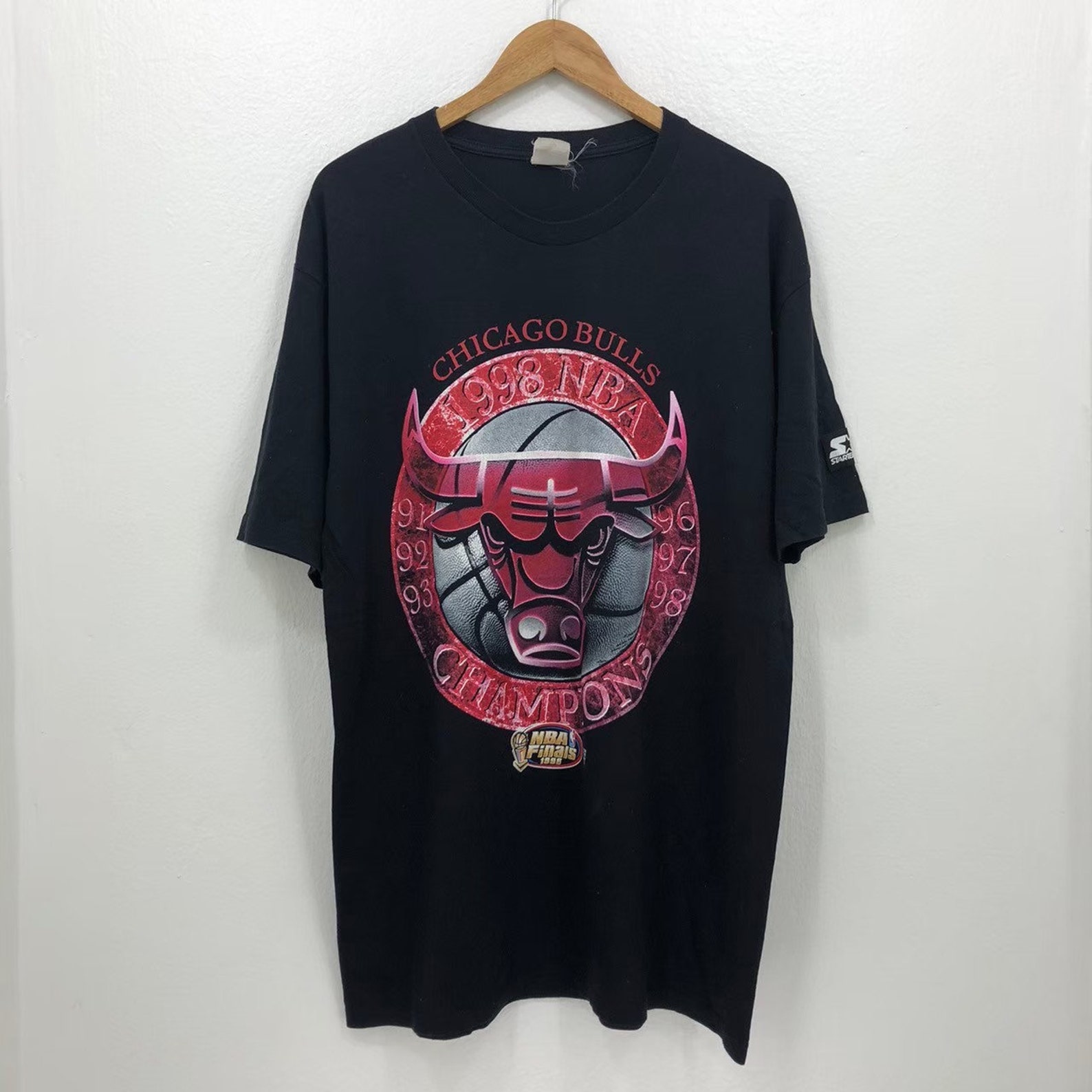 Vintage 98's Chicago Bulls NBA Champion Finals Starter BN - Etsy