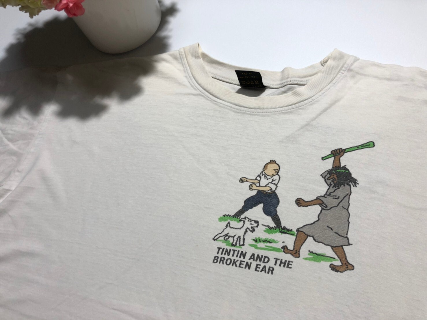 Vintage 90's Tintin Shirt Tintin and the Broken Bar Shirt | Etsy