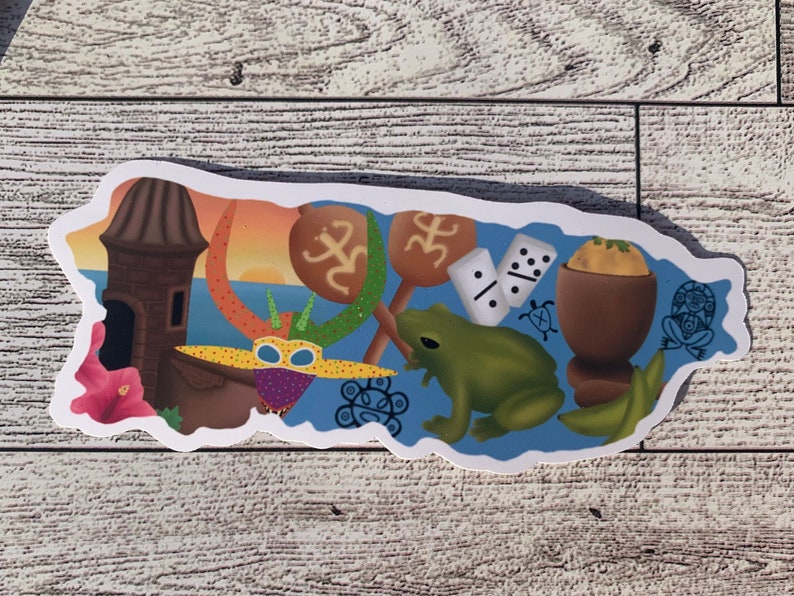 Puerto Rico Sticker Pack - Etsy