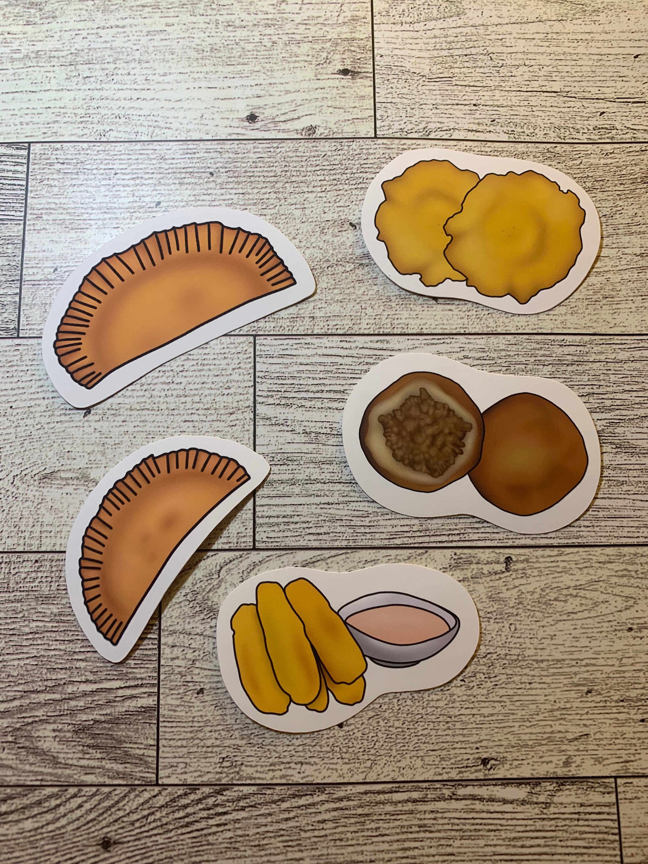 Puerto Rico Stickers | Puerto Rican Food Stickers | Vinyl Stickers - Etsy