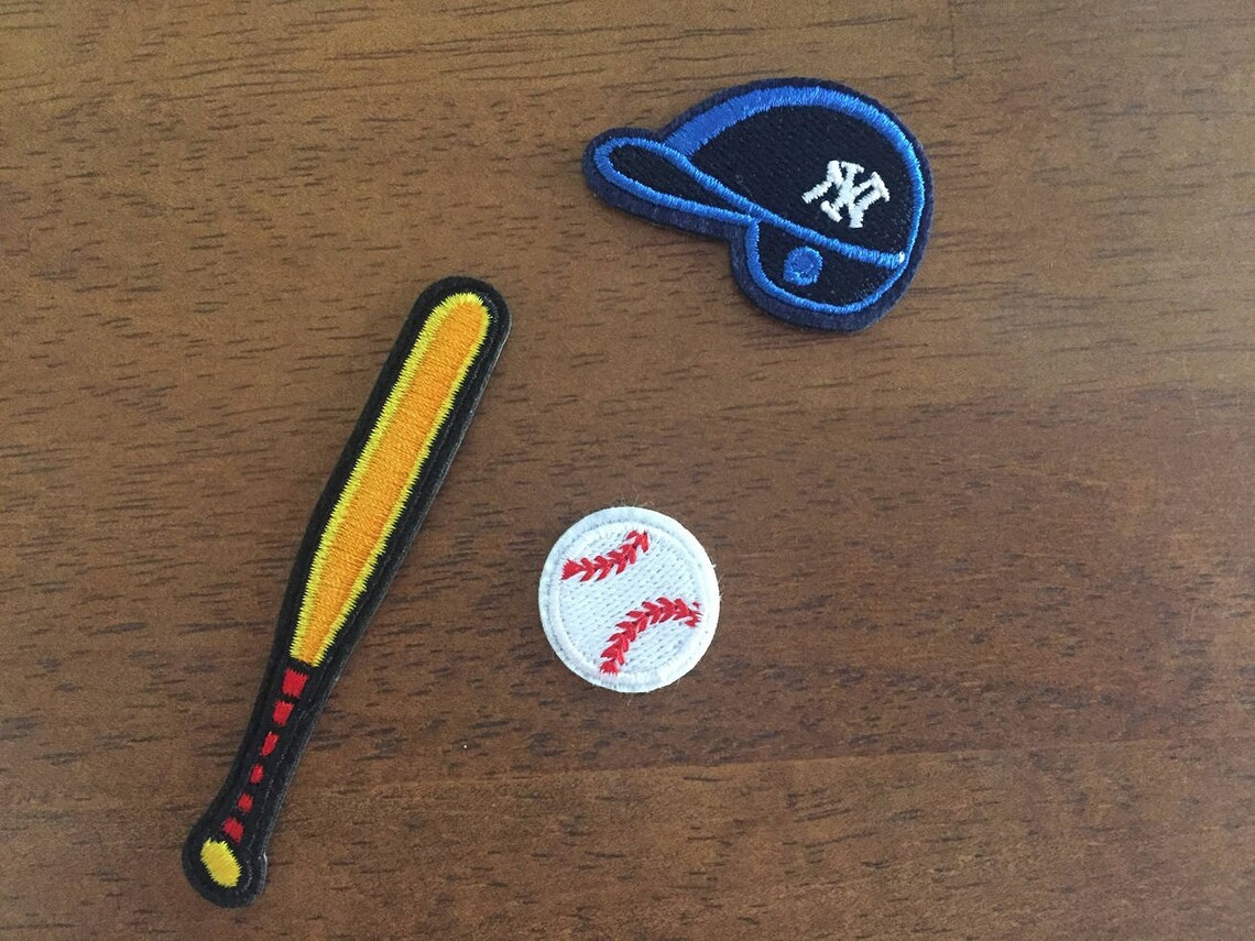 Baseball Embroidered Iron on Patch, Sewing Patch, Baseball Hat Patch ...