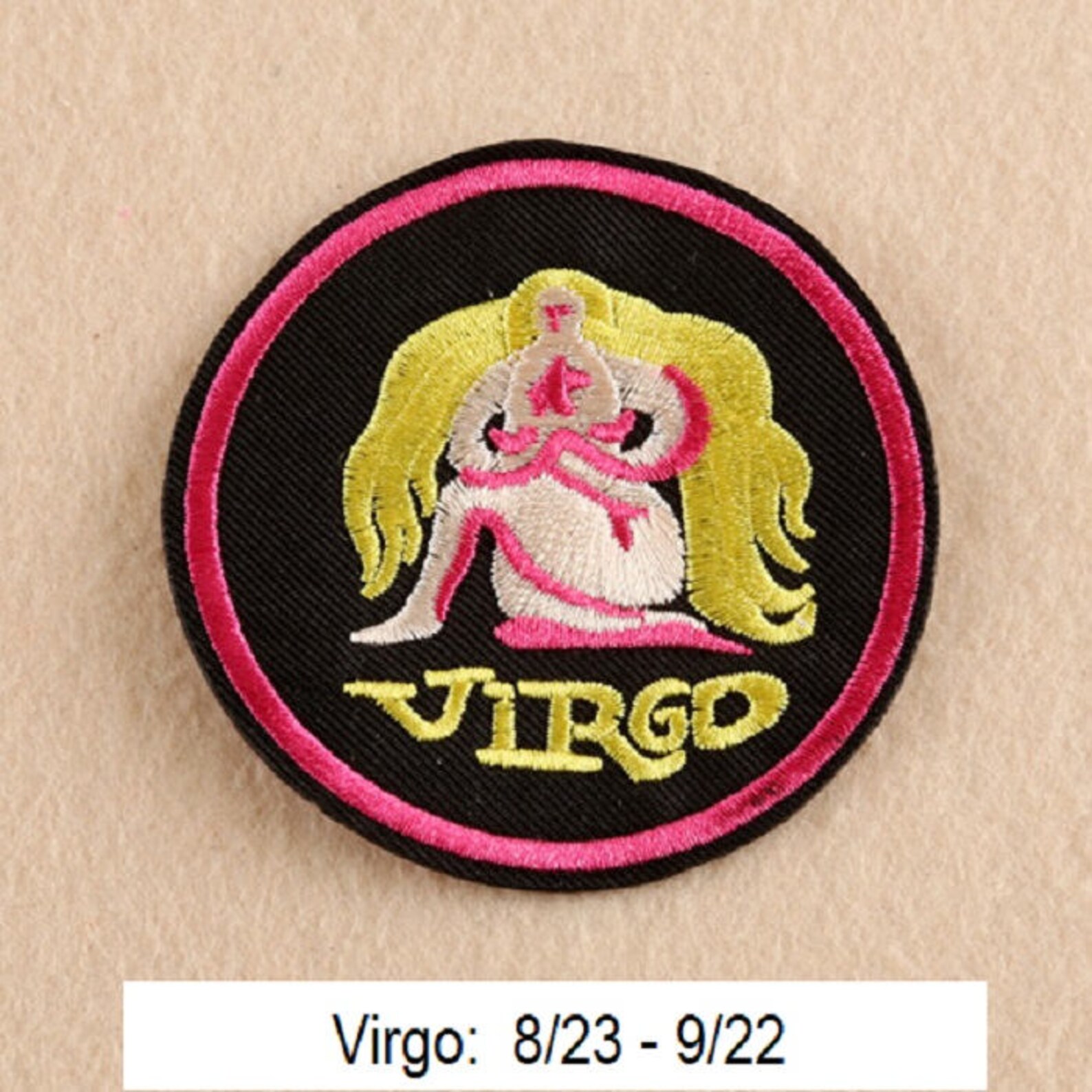 ZODIAC Embroidered Patch, Zodiac Iron on Patch, ASTROLOGY Patch ...