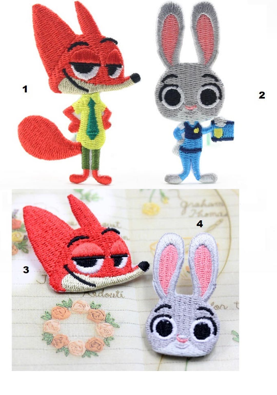 Zootopia Embroidered Iron on Patch, Cartoon Iron on Patch - Etsy