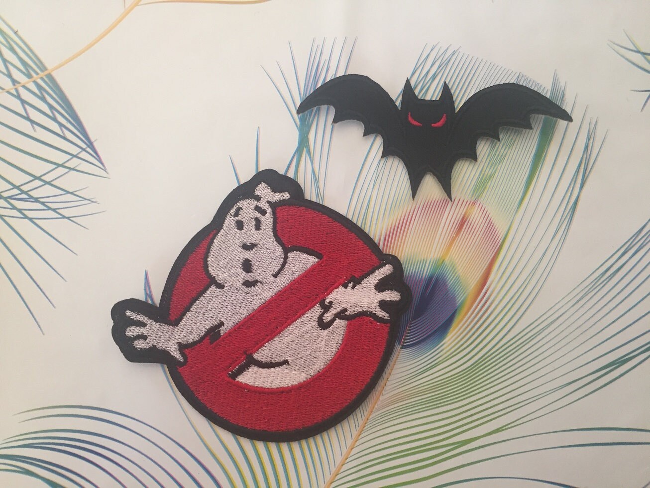 Ghostbuster Embroidered Iron on Patch, Bat Patch, Ghost Patch ...