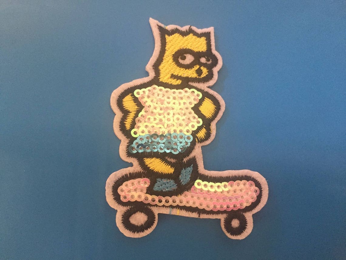 Simpson Embroidered Iron on Patch Simpson Patch | Etsy