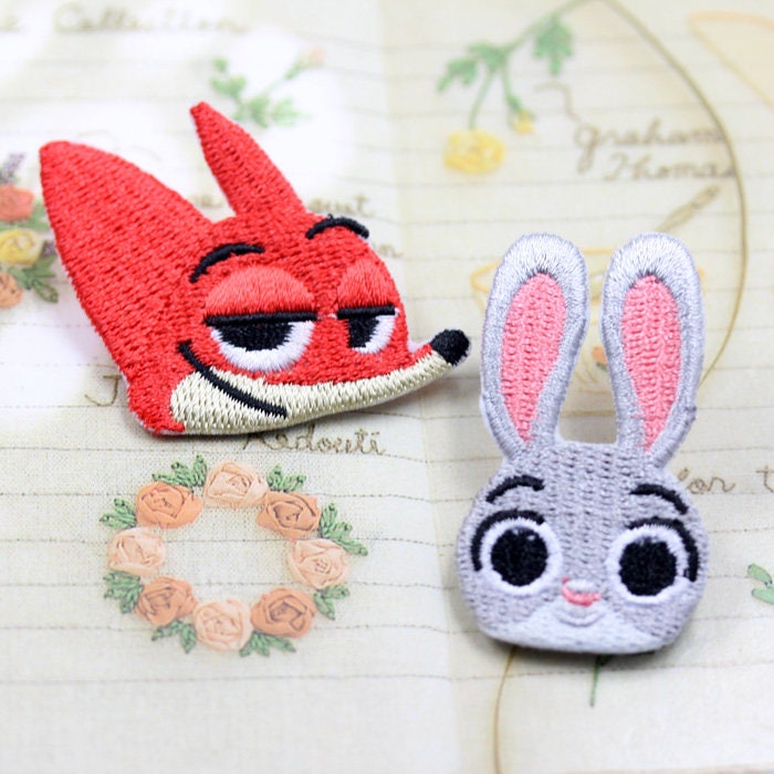 Zootopia Embroidered Iron on Patch Cartoon Iron on Patch | Etsy