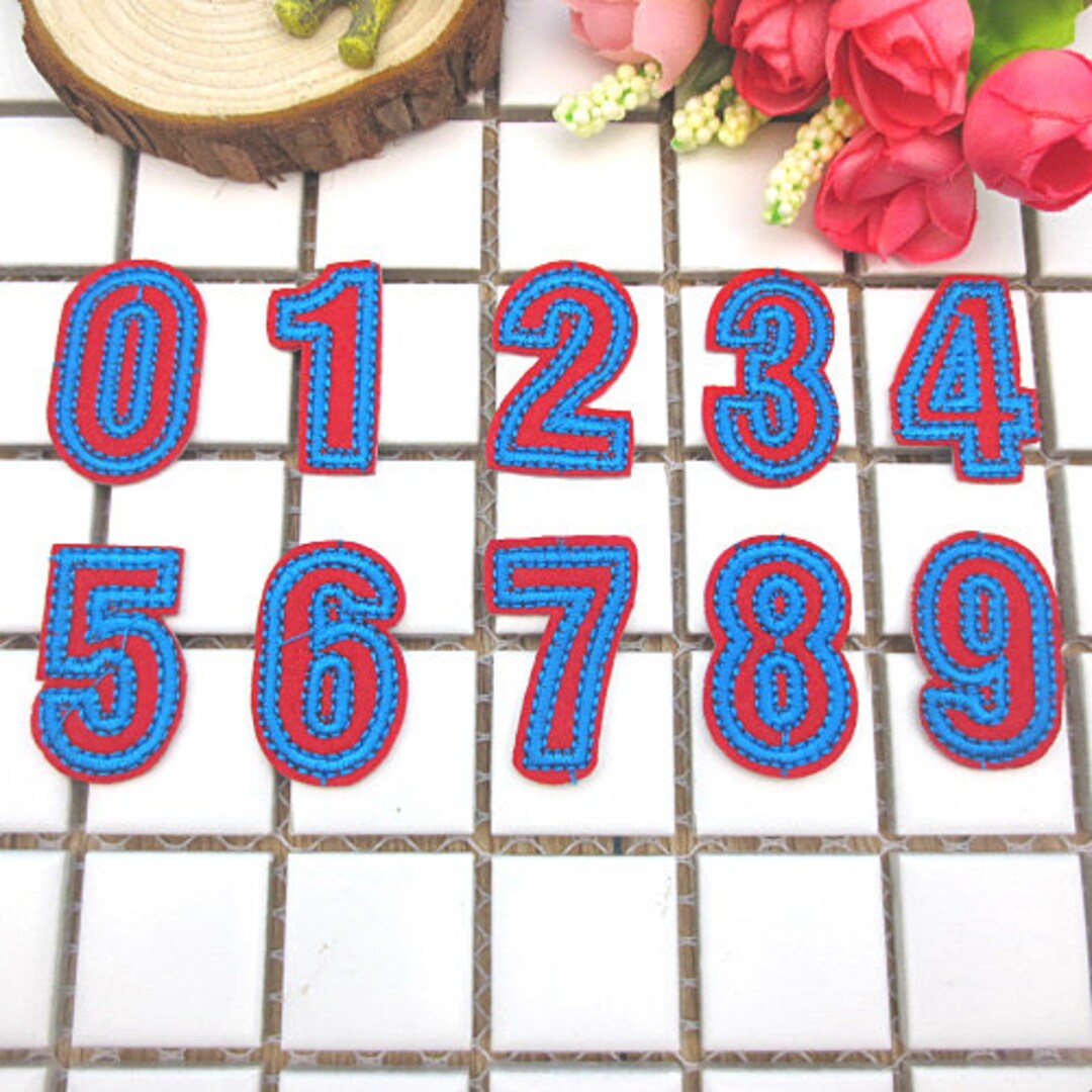 Number 0-9 Patch, Number Embroidered Patch, Number Iron on Patch - Etsy