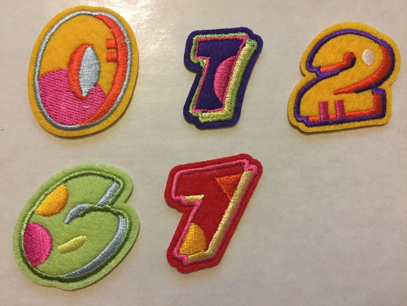Number 0-9 Patch, Number Embroidered Patch, Number Iron on Patch - Etsy