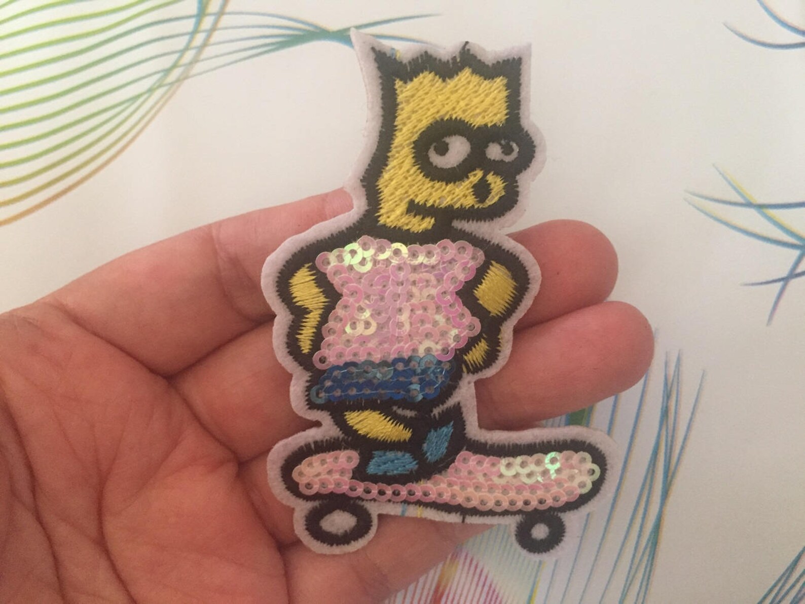 Simpson Embroidered Iron on Patch, Simpson Patch - Etsy